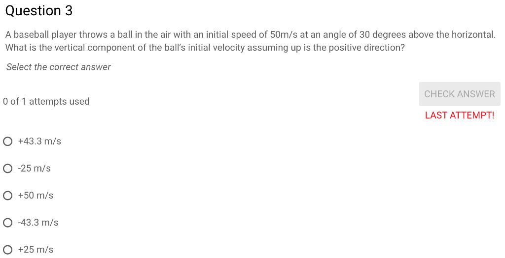 Solved Question3 A baseball player throws a ball in the air | Chegg.com