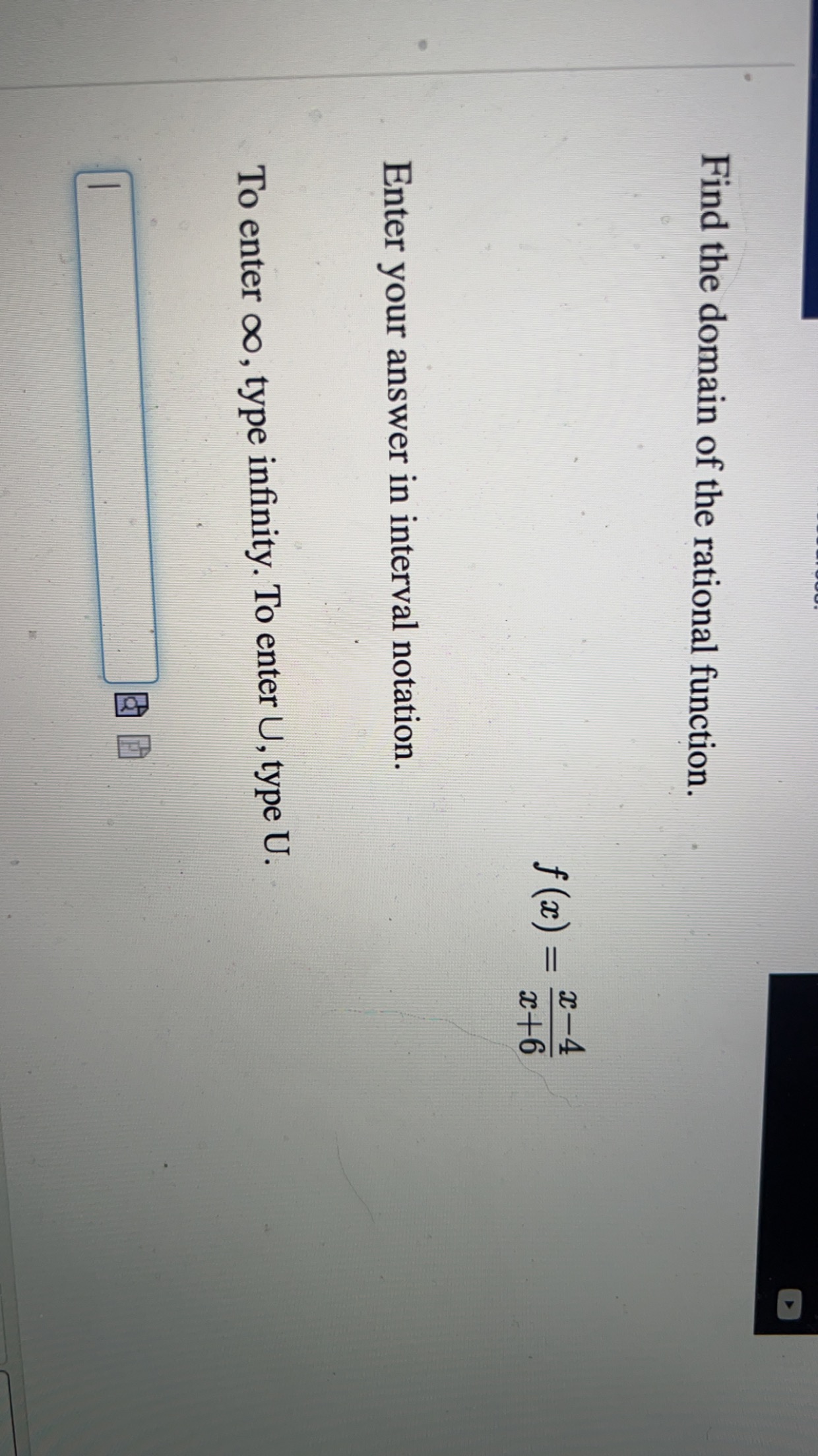 Solved Find the domain of the rational function. \\[ | Chegg.com