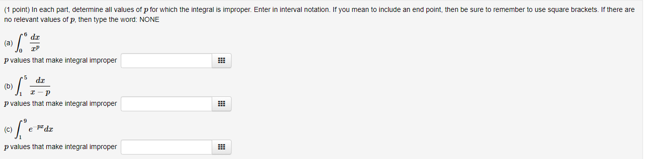 Solved In each part, determine all values of p for which | Chegg.com