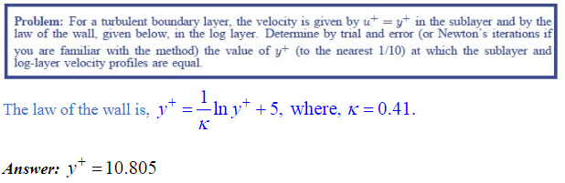 Solved Problem: For a turbulent boundary layer, the velocity | Chegg.com