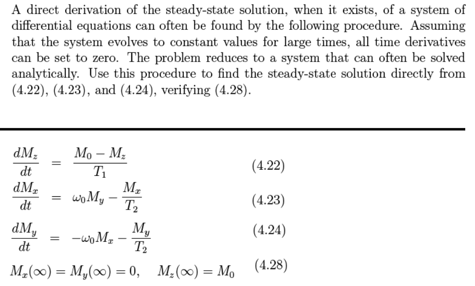 Solved A direct derivation of the steady-state solution, | Chegg.com