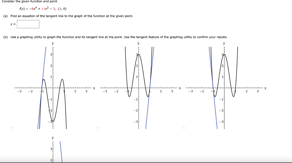 Solved Consider the given function and point. f(x) = -8x4 + | Chegg.com