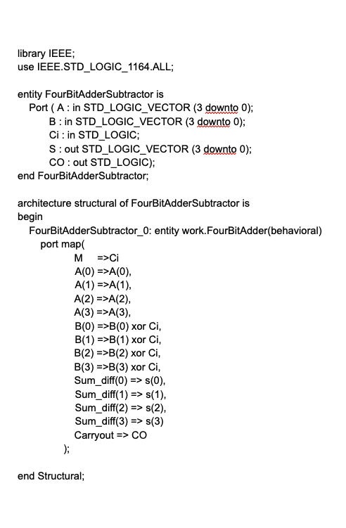Solved library IEEE; use IEEE.STD_LOGIC_1164.ALL; -- | Chegg.com