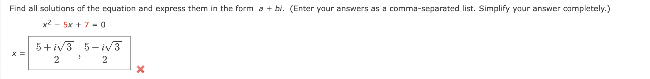 Solved Find all solutions of the equation and express them | Chegg.com