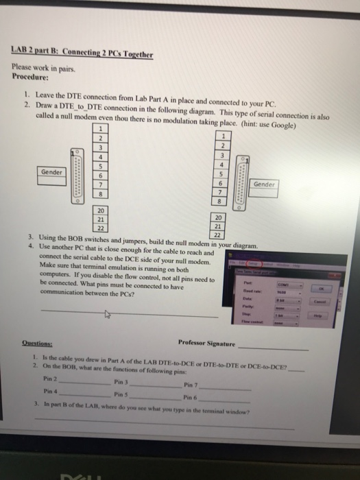 LAB 2-SERIAL COMMUNICATION Obiectives In this | Chegg.com