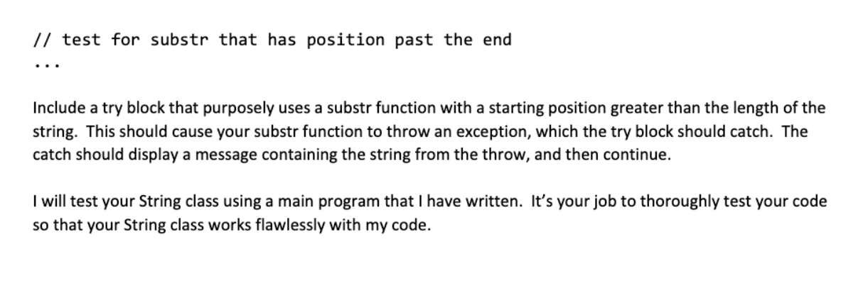 Topics String Class Operator Overloads Exception 