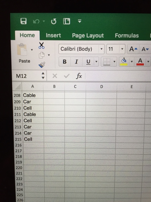 Solved Test 1 Excel Home Insert Page Layout Formulas Data | Chegg.com