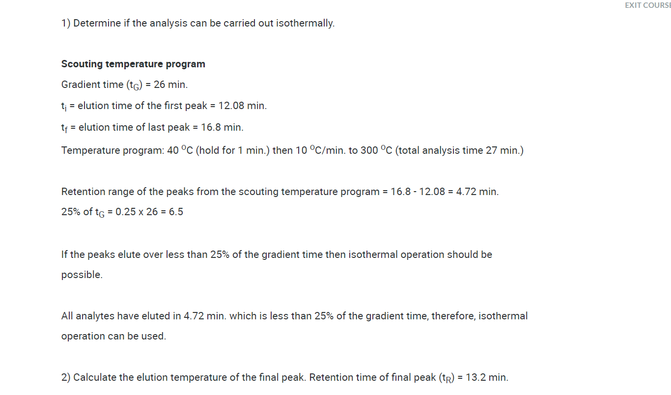Solved 1) Determine if the analysis can be carried out | Chegg.com
