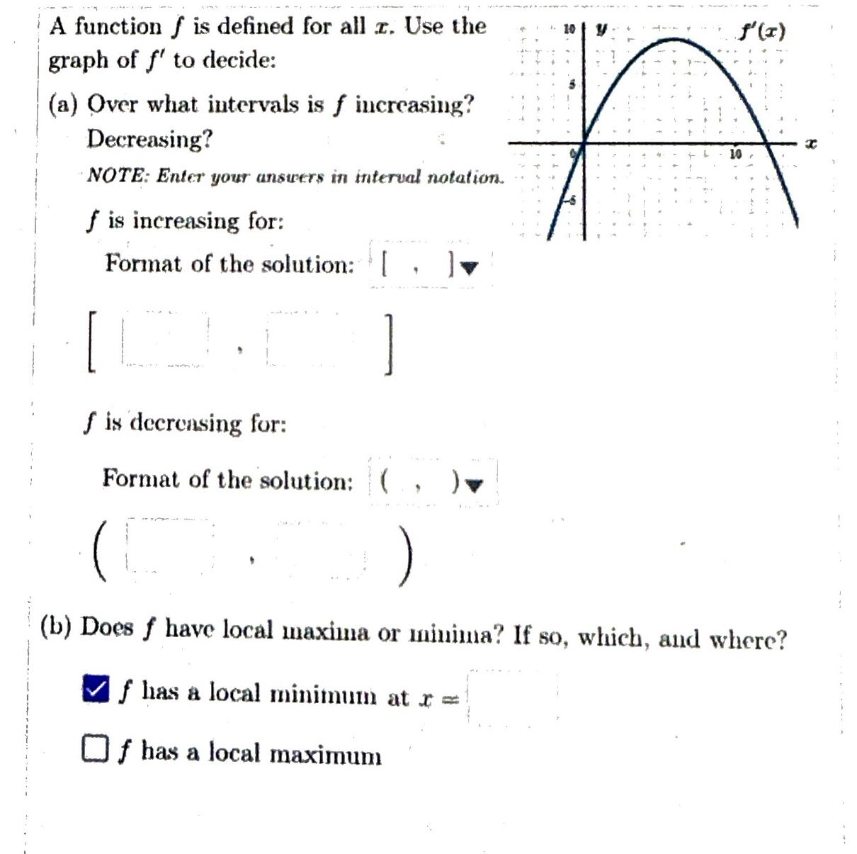 Solved A function f ﻿is defined for all x. ﻿Use thegraph of | Chegg.com