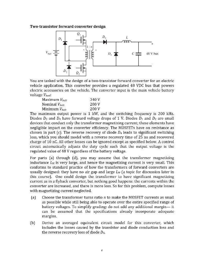 Solved © The power semiconductor division of your company | Chegg.com