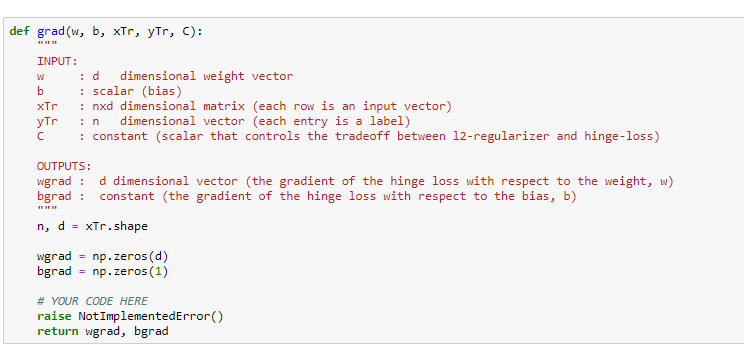 Solved Part Two: Gradient of Loss Function (Graded] Now, | Chegg.com