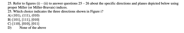 25. Refer to figures (i) - (ii) to answer questions | Chegg.com