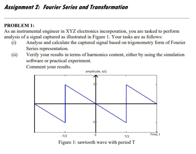 Solved PROBLEM 1: As an instrumental engineer in XYZ | Chegg.com
