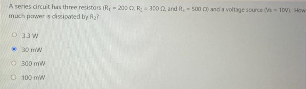 Solved A series circuit has three resistors | Chegg.com