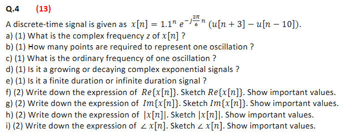 Solved A discrete-time signal is given as | Chegg.com
