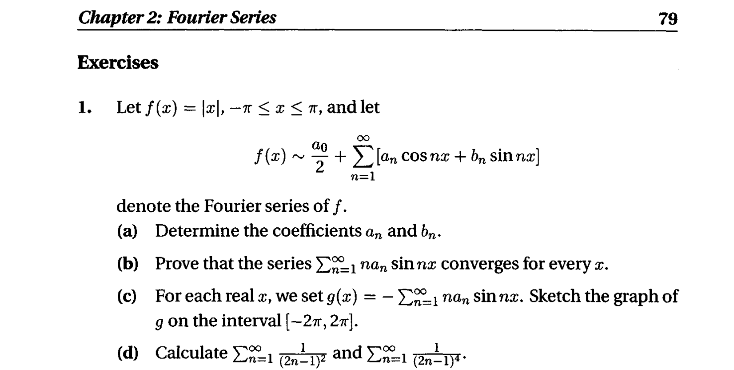 Solved Let f(x)=∣x∣,−π≤x≤π, and let | Chegg.com Solved Let f(x)=∣x∣,−π≤x≤π, and let | Chegg.com