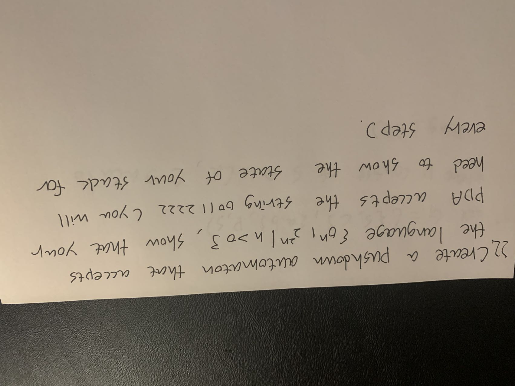 Solved 22. Create a pushdown automaton that accepts the | Chegg.com