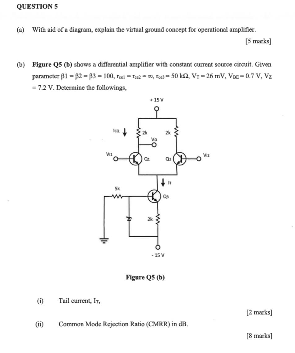 Solved QUESTION 5 (a) With aid of a diagram, explain the | Chegg.com