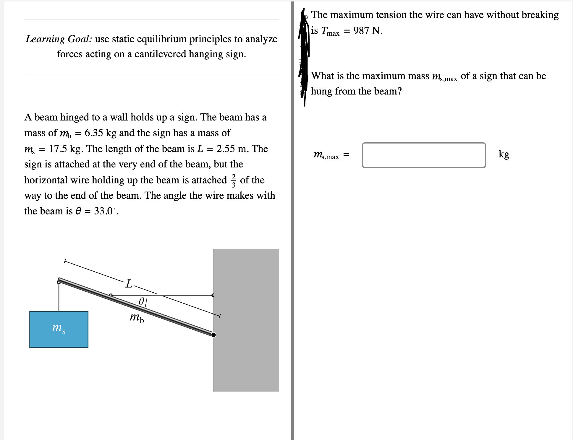 Solved Learning Goal: use static equilibrium principles to | Chegg.com