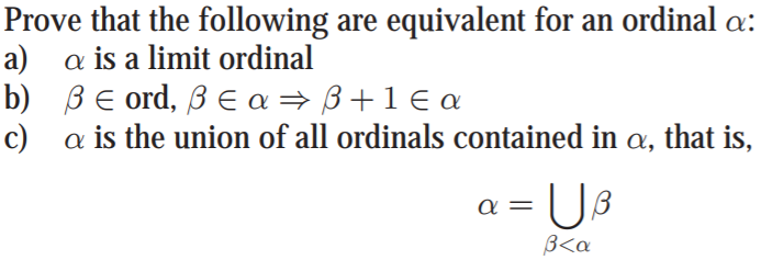 Prove that the following are equivalent for an | Chegg.com