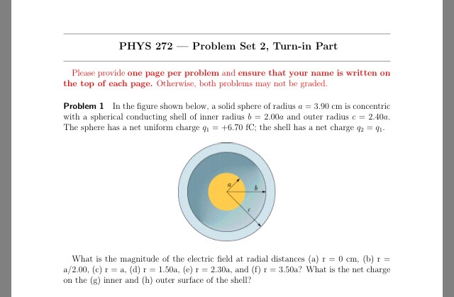 Solved PHYS 272 Problem Set 2, Turn-in Part Please provide | Chegg.com