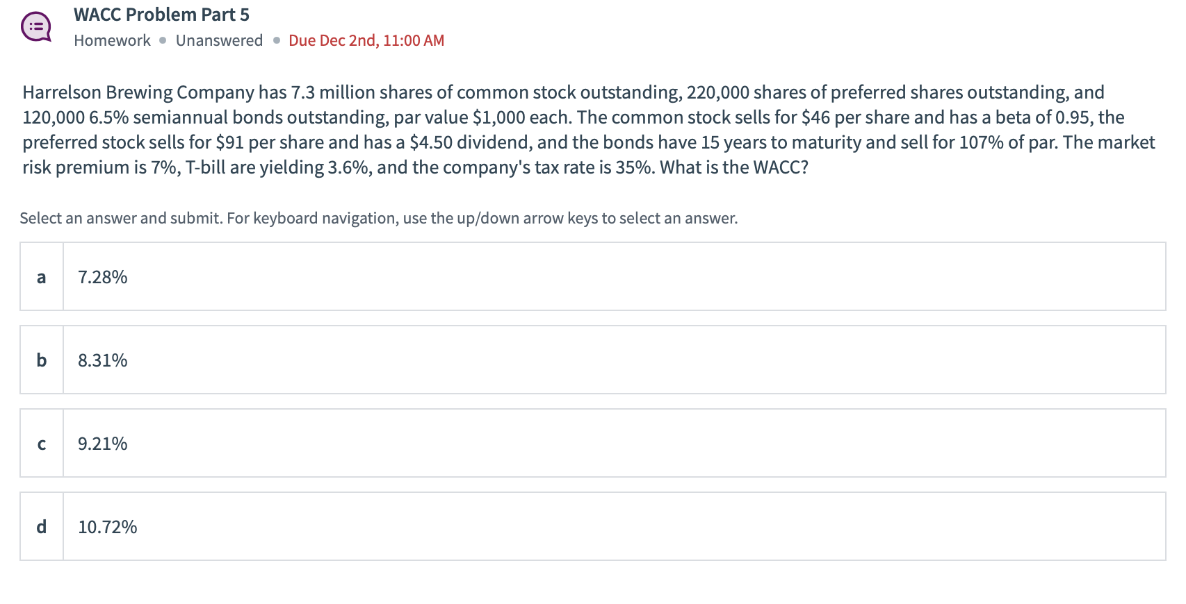 Solved Homework • Unanswered • Due Dec 2nd, 11:00 AM | Chegg.com