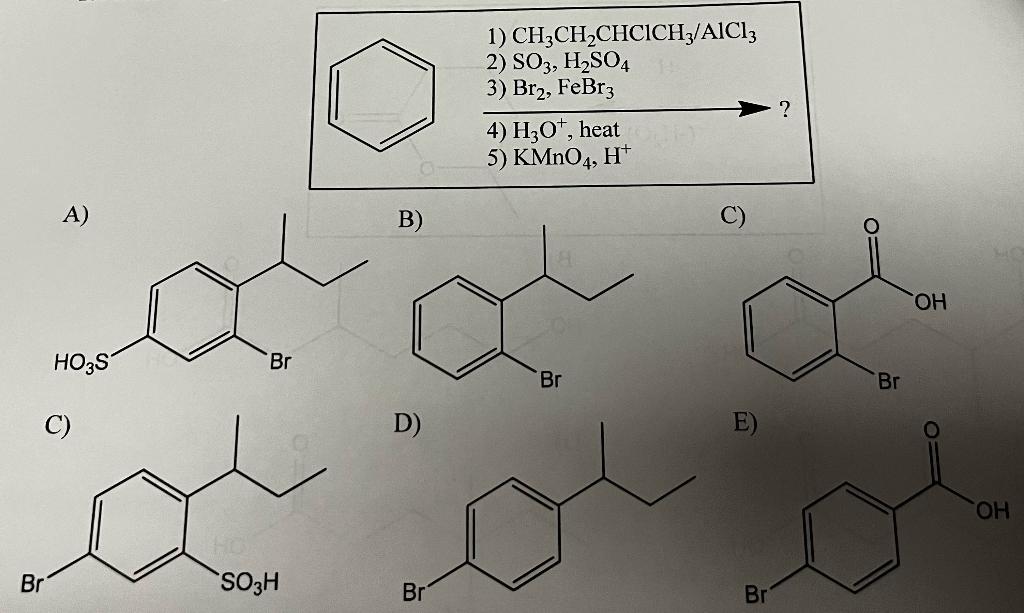 Solved 1) HOCH2CH2OH, H+ 2) Mg, ether 3) 4) H307, heat ? "Br | Chegg.com