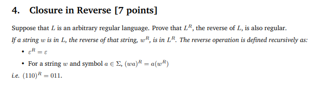 Solved Closure in Reverse [7 ﻿points]Suppose that L ﻿is an | Chegg.com