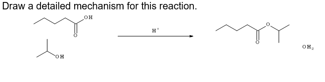 Solved Draw a detailed mechanism for this reaction. OH ht OH | Chegg.com