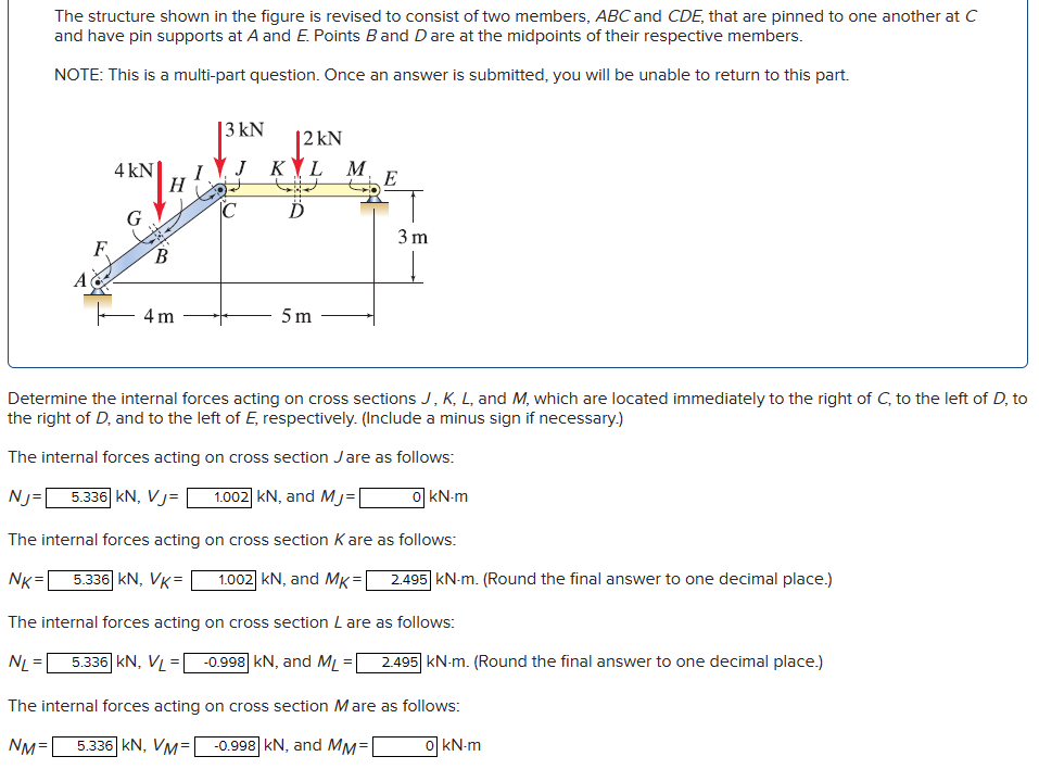 Solved The structure shown in the figure is revised to | Chegg.com