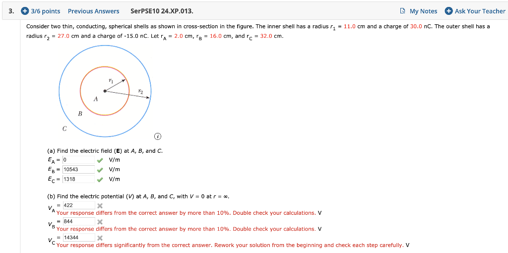 Solved Consider two thin, conducting, spherical shells as | Chegg.com