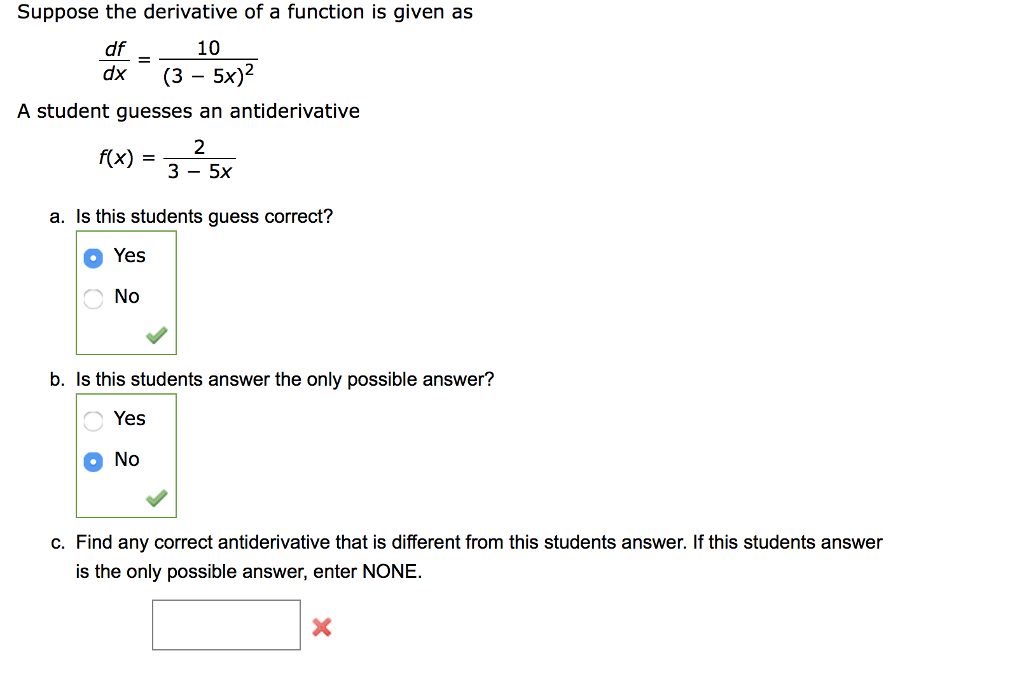 Solved Suppose the derivative of a function is given as df | Chegg.com