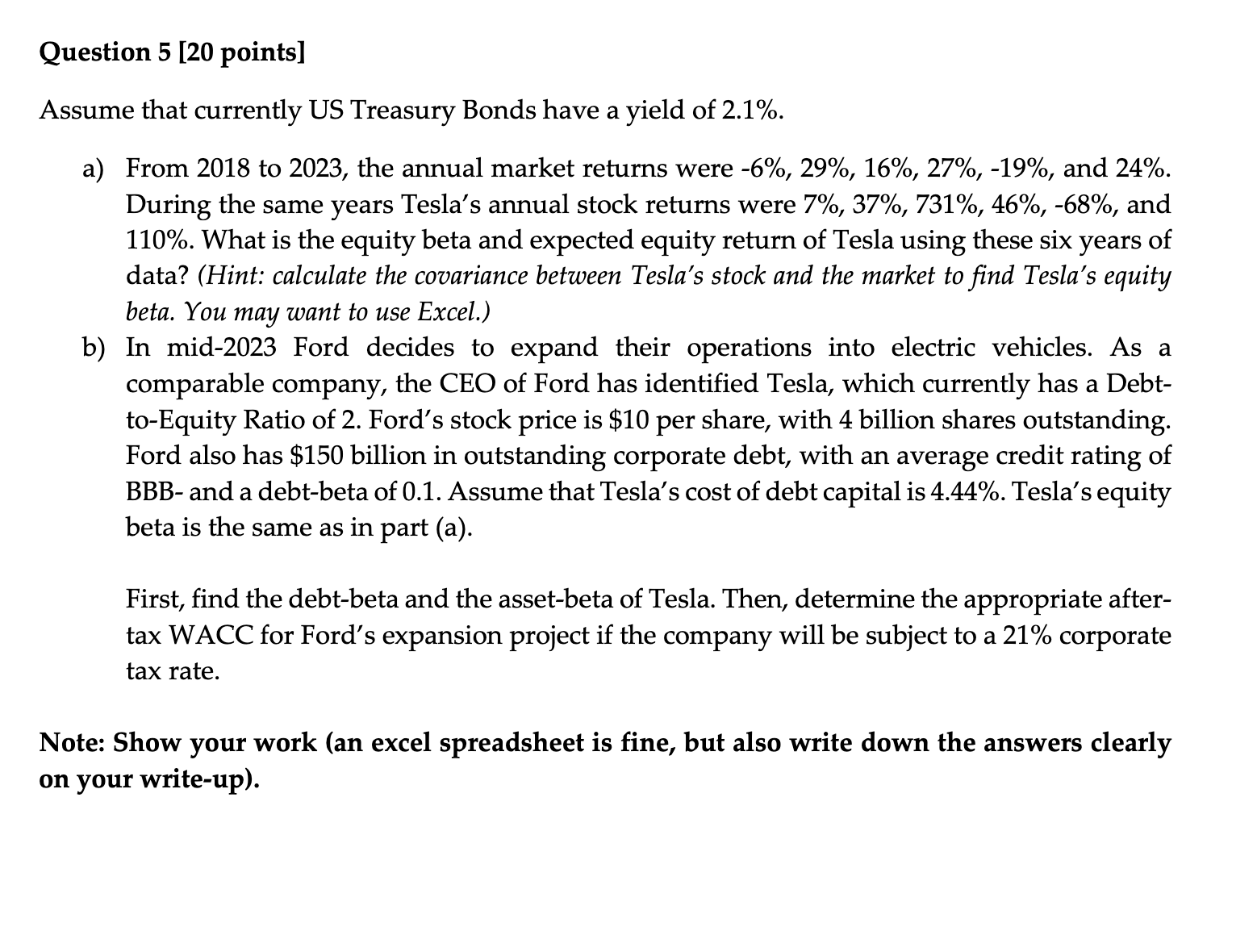 Solved Question 5 [20 ﻿points]Assume that currently US | Chegg.com