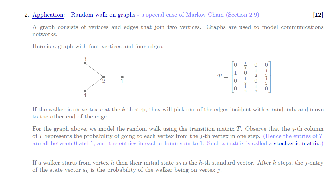 Application Random Walk On Graphs A Special Case 4833