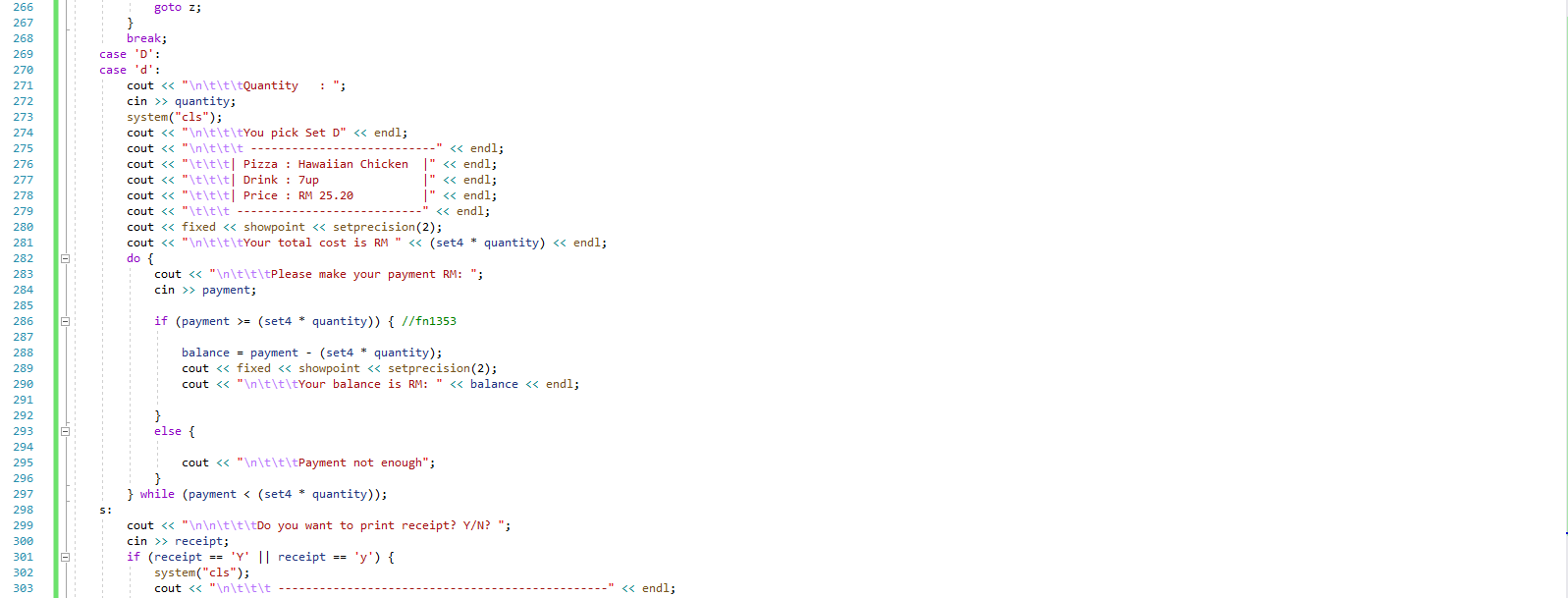 Solved After I type that into the visual studio the | Chegg.com