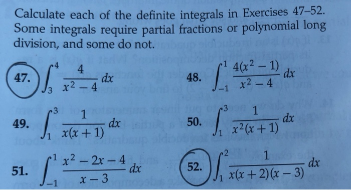 Solved Calculate each of the definite integrals in Exercises | Chegg.com