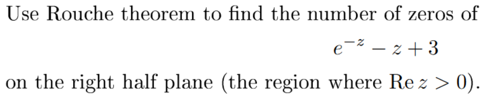 Solved Use Rouche theorem to find the number of zeros of on | Chegg.com