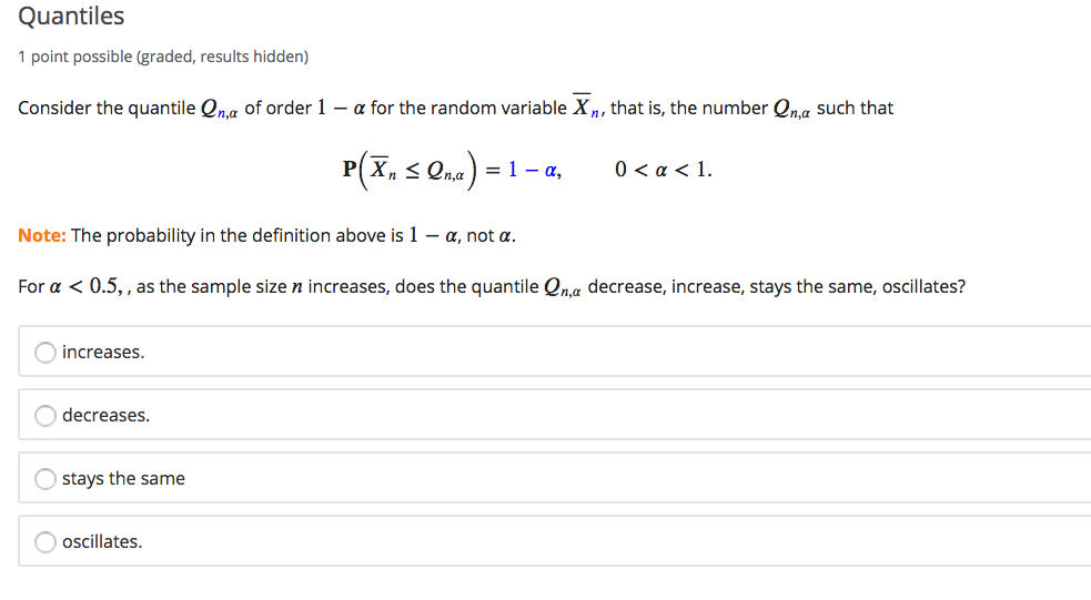 Solved Setup: For all problems on this page, suppose you | Chegg.com
