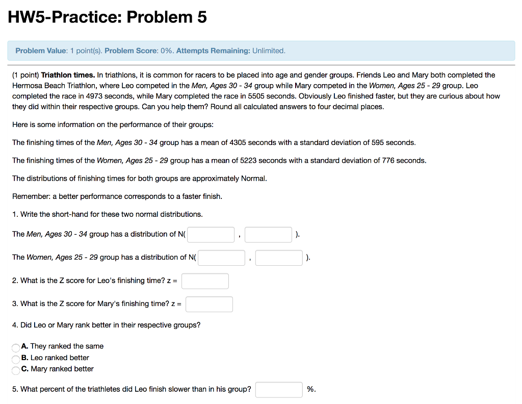 Solved HW5-Practice: Problem 5 Problem Value: 1 point(s). | Chegg.com