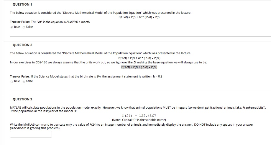 QUESTION 1 The below equation is considered the | Chegg.com
