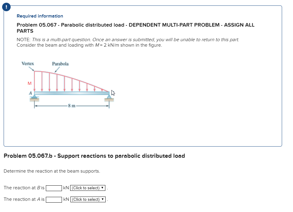 Solved Required information Problem 05.067 - Parabolic | Chegg.com
