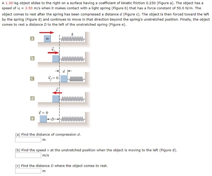 Solved A 1.30-kg object slides to the right on a surface | Chegg.com