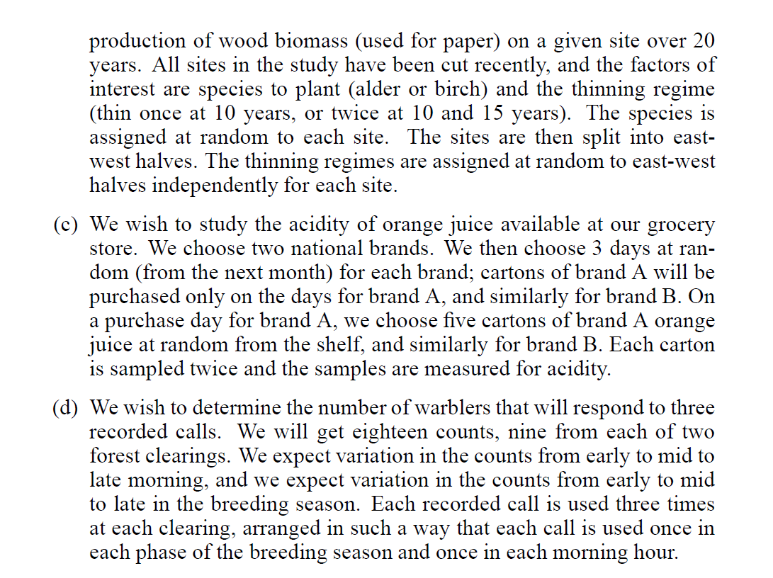 Solved Problem 16.6 For each of the following, describe the | Chegg.com