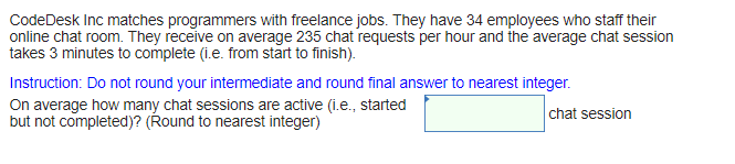 Solved CodeDesk Inc matches programmers with freelance jobs. | Chegg.com