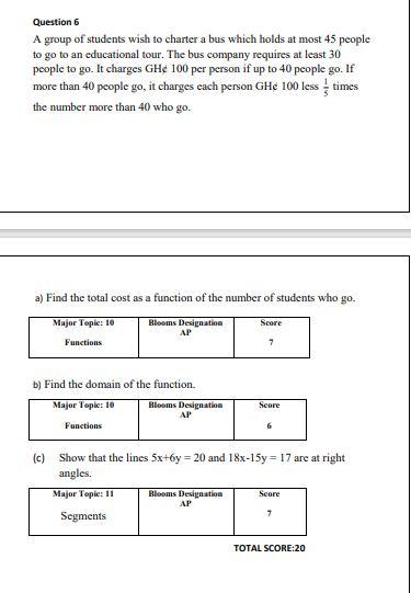 Solved Question 6 A group of students wish to charter a bus | Chegg.com