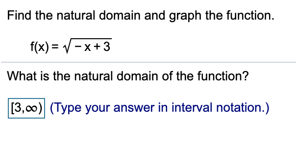 Solved Determine the domain and range of the function given | Chegg.com