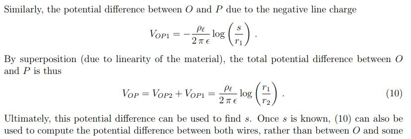 Solved 2 The capacitance of two parallel wires 2.1 Replacing | Chegg.com