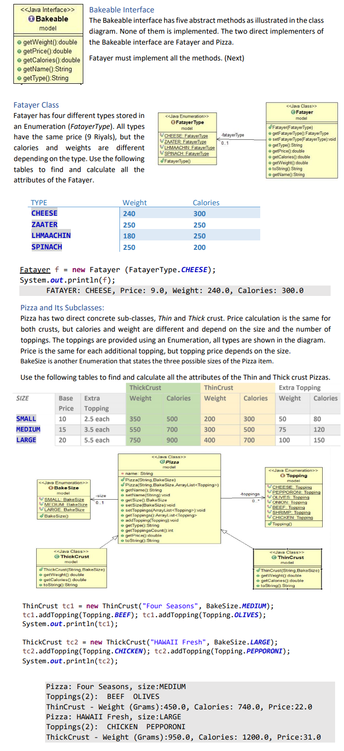 Core Classes Diagram Fatayer Type model V | Chegg.com
