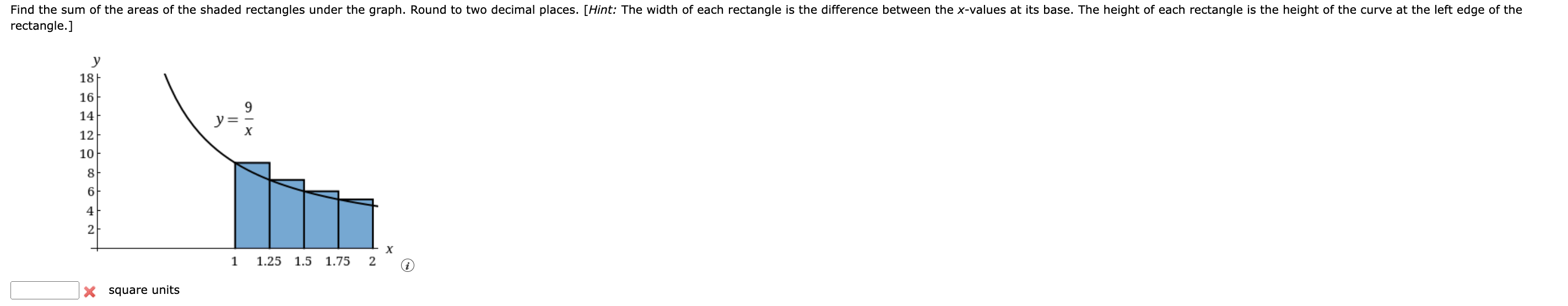 Solved rectangle.] (i) × square units | Chegg.com