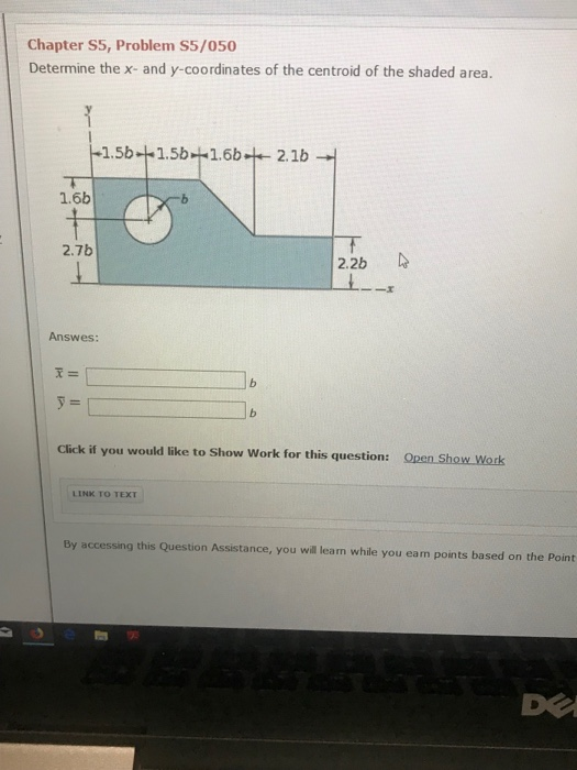 Solved Chapter S5, Problem S5/050 Determine the x- and | Chegg.com